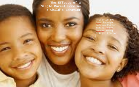 The Effects of a Single Parent Home on a Child's Behavior by Sandee ...