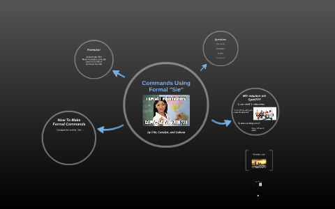Commands using formal "sie" by Dakota Nank