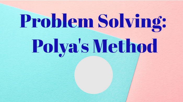 Polya's four-step approach by Rodelyn Delima on Prezi