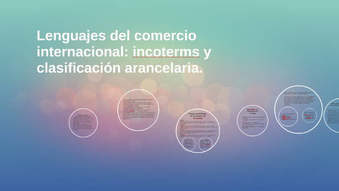 Lenguajes del comercio internacional: incoterms y clasificac by destiny ...