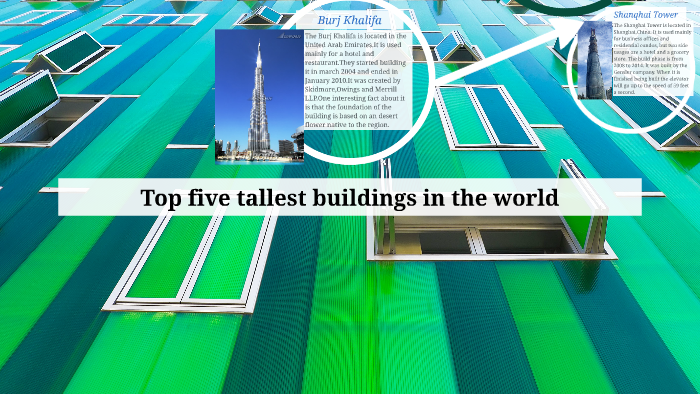 Top five tallest buildings in the world by jul t on Prezi