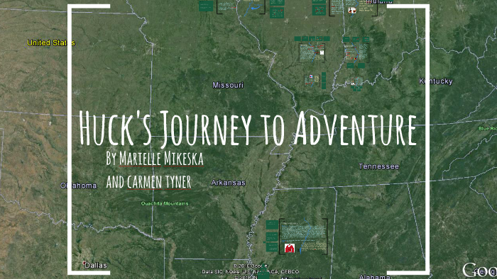 Huck Finn Map by Marielle Mikeska on Prezi