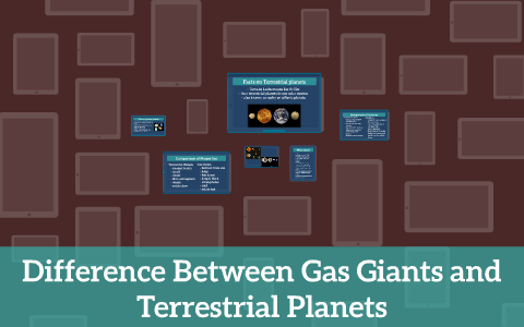 Difference between Gas Giants and terestrial planets by ryshawn morgan ...