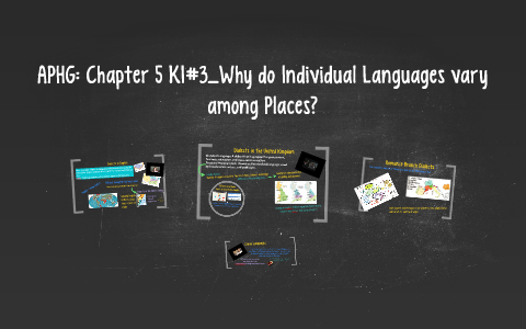 APHG: Chapter 5 KI#3_Why do Individual Languages vary among by Sean ...
