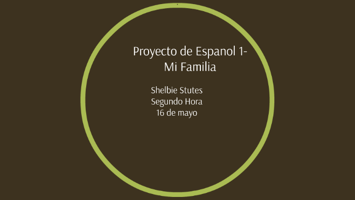 Proyecto de Espanol 1- Mi Familia by shelbie stutes on Prezi