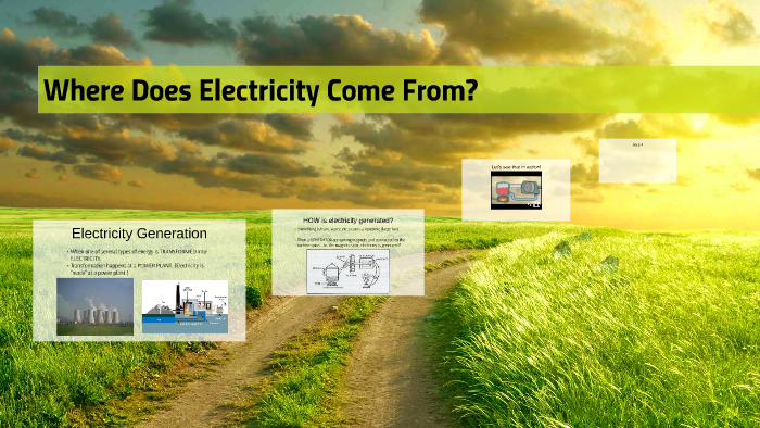 Where Does Electricity Come From? by Mrs. Sanborn on Prezi