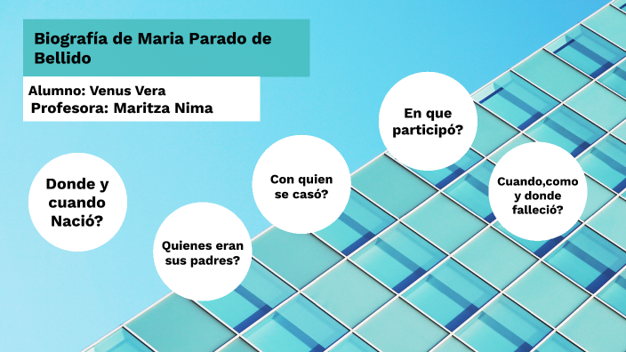 Biografía de María Parado de Bellido by francesca vera on Prezi