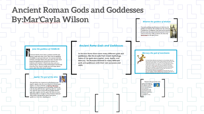 Ancient Rome Gods and Goddesses by Mar'Cayla Wilson on Prezi