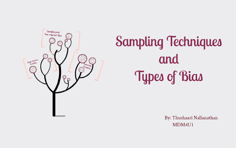 Statistics Sampling Techniques and Types of Bias Presentation by Thushy ...