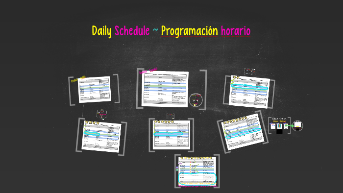 Daily Schedule ~ Programación horario by Shea Scheuer on Prezi