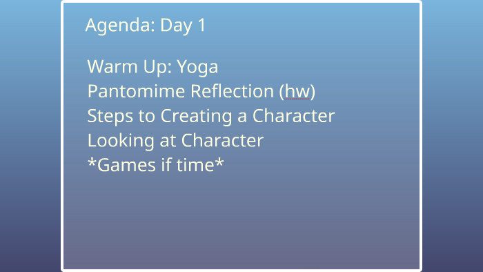Character Development by Courtney Qualls
