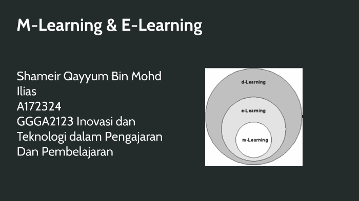 M-Learning & E- Learning by SHAMEIR QAYYUM BIN MOHD ILIAS . on Prezi