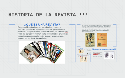 ¿QUÉ ES UNA REVISTA? by Itzel Avila on Prezi