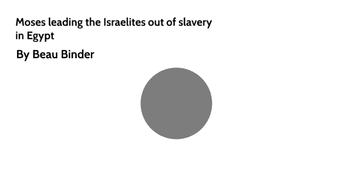Moses leading the Israelites out of slavery in Egypt by Beau Binder on ...