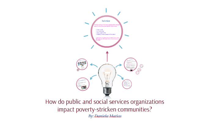 How do public and social services organizations organization by on Prezi