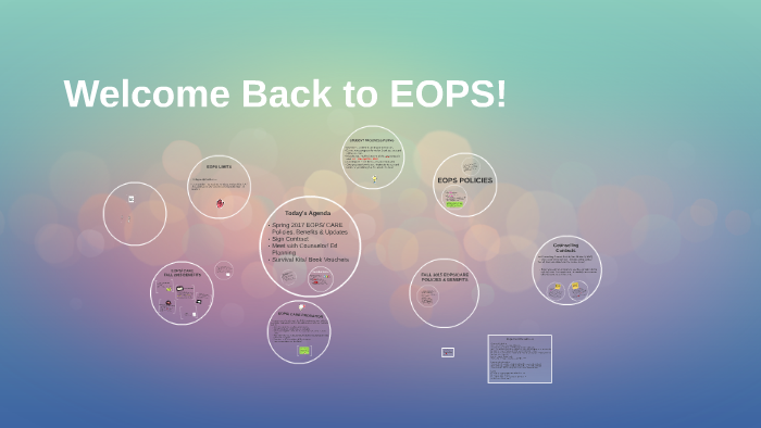 Welcome Back to EOPS by EOPS/CARE Office on Prezi