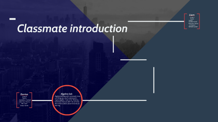 Classmate introduction by Liam Carney on Prezi