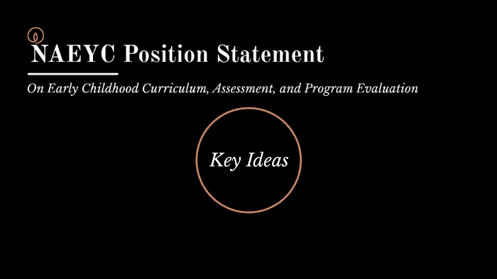 NAEYC Position Statement on Early Childhood Curriculum, Assessment, and ...