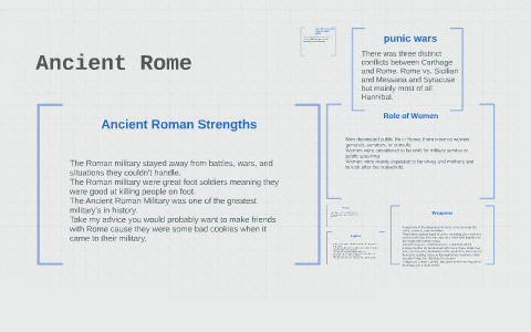 Ancient Roman Strengths by Hunter McKee on Prezi