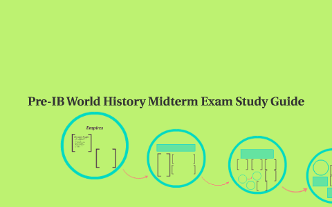 Pre-IB World History Midterm Exam Study Guide by Sally Karras