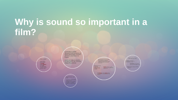 Why is sound so important in a film? by Josh Lovell on Prezi