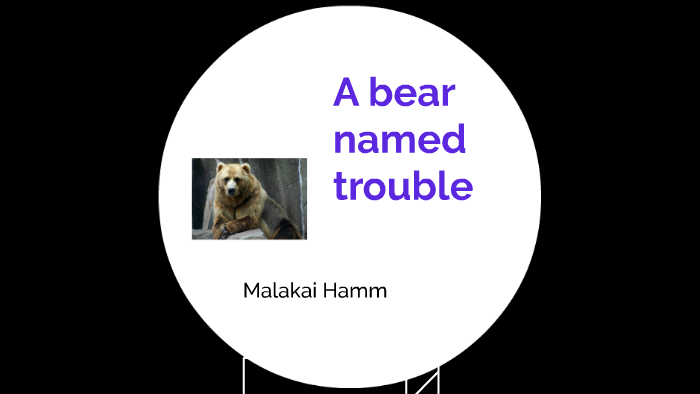 A bear named trouble by SHERI HAMM on Prezi
