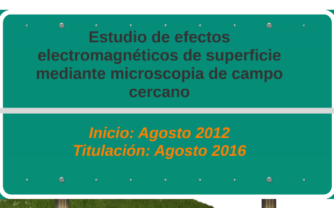 Estudio de efectos electromagnéticos de superficie mediante by M Sc ...