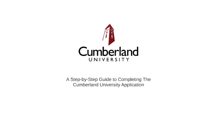 A Step-by-Step Guide to Completing The Cumberland University ...