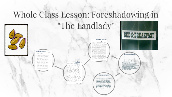 Whole Class Lesson: Foreshadowing in "The Landlady" by Emilie Schmidt ...