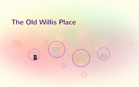 The Old Willis Place by McKenzie Glatt on Prezi