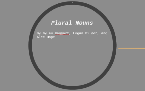 Plural Nouns by Logan Gilder on Prezi
