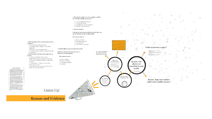 Reason and Evidence by Angelique Colon on Prezi