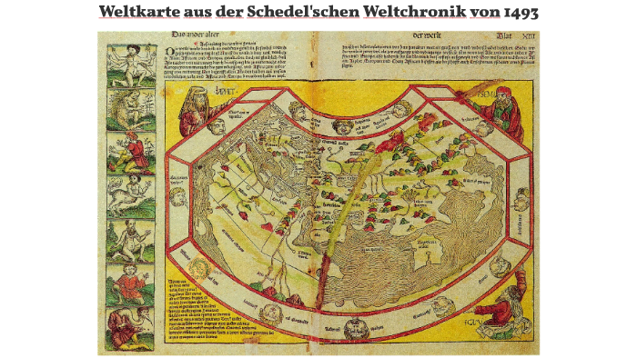 Weltkarte aus der Schedel'schen Weltchronik von 1493 by Manuel Röper on ...