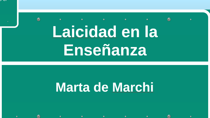 Laicidad en la Enseñanza by candelaria suarez on Prezi