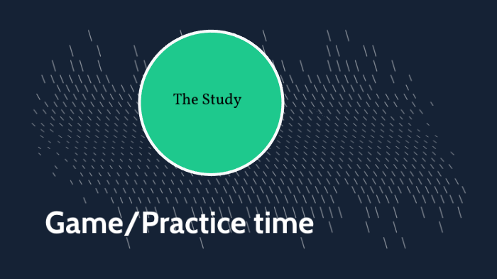 Game time vs Practice time by Julian Bayer on Prezi