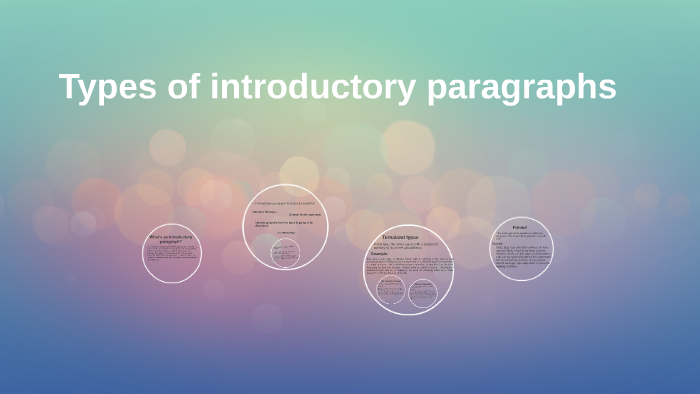 Types of introductory paragraphs by Juliana Carrero Betancur on Prezi