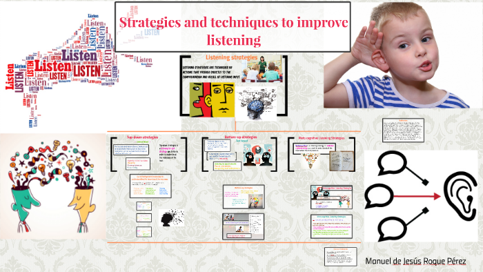 Strategies and techniques to improve listening (comparative chart and ...