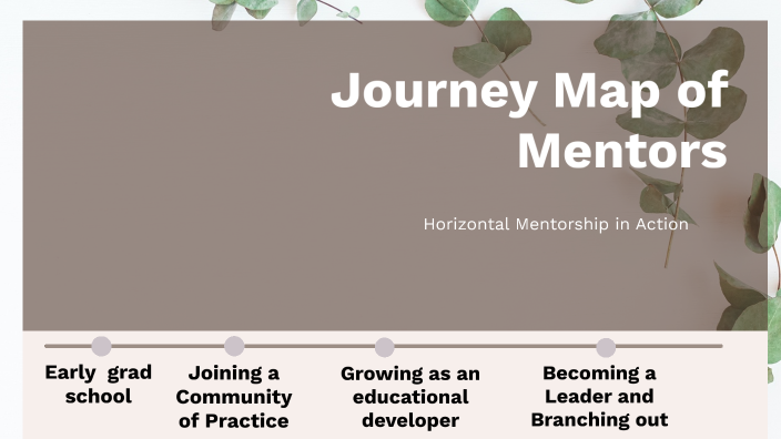 Journey Map of Mentors by Sarah Silverman