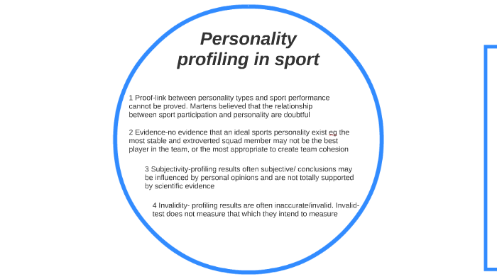 Personality profiling in sport by Peter Phelan on Prezi