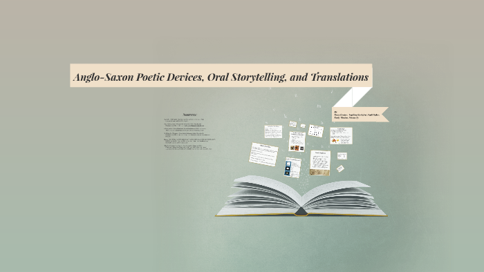 Anglo-Saxon Poetic Devices, Oral Storytelling, and Translati by Vivian ...