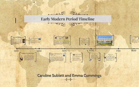 Early Modern Period Timeline by Emma Cummings on Prezi