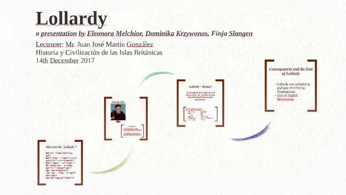 Lollardy by Finja Slangen on Prezi