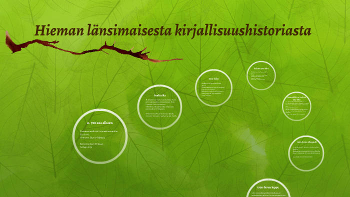 Hieman länsimaisesta kirjallisuushistoriasta by Laura Latja-Ropponen on ...
