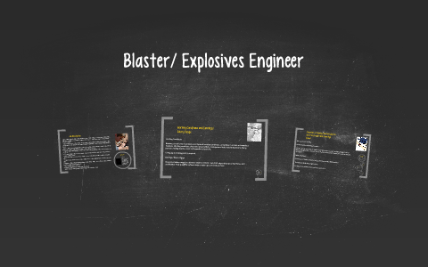 Blaster/ Explosives Engineer by Alicia Wyka