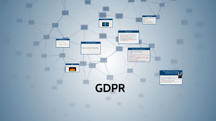 General data protection regulation (GDPR) by chris ince