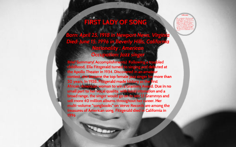 FIRST LADY OF SONG by Dre'nice Dunlap on Prezi