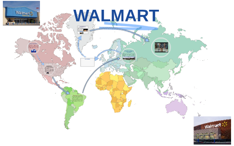Mapa De Operaciones De Walmart Por Países Trabajo Profesional