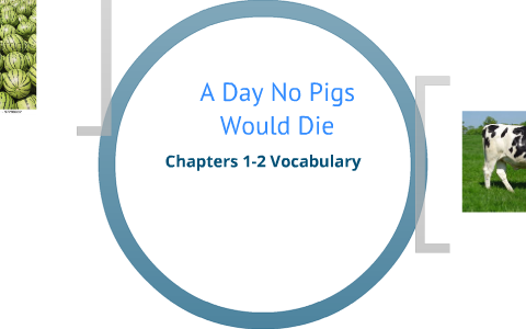 A Day No Pigs Would Die, Chapters 1 and 2 Vocabulary by Kayla Kreitzer ...