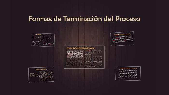Formas de Terminacion de un Proceso by Jesus Perez