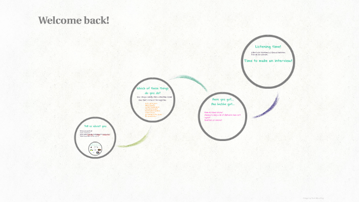 Welcome back! by Agustina Pepe